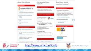 Green Open Access Policy at UMCG & RUG | PPT