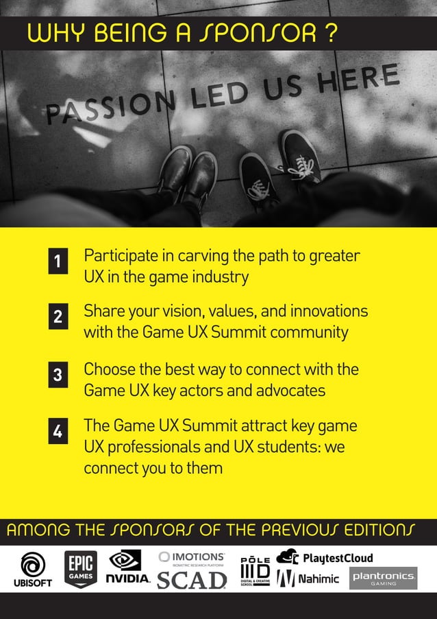 GAME UX SUMMIT 2019 - SPONSOR SHIP PACKAGE | PDF