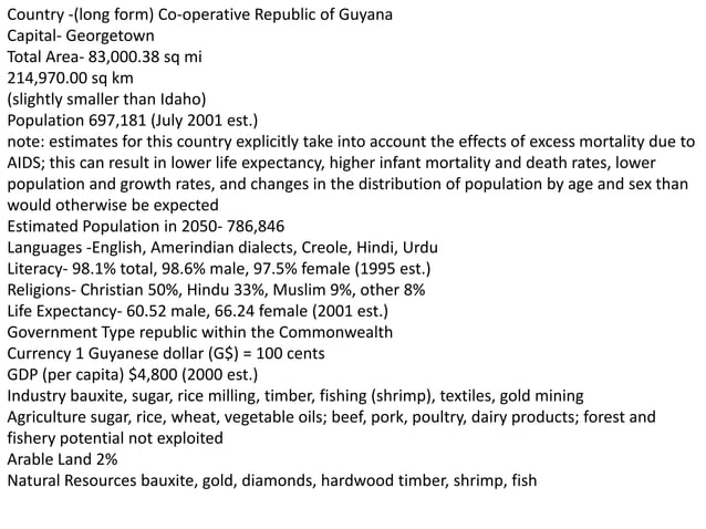 Guyana | PPTX