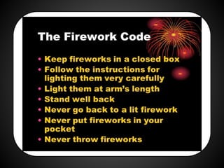 GuyFawkes and firework safety assembly KS1 and KS2 | PPTX