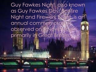 Guy Fawkes Night | PPTX