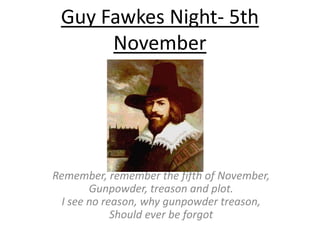 Guy fawkes night adapted | PPT