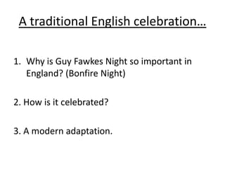 Guy fawkes night adapted | PPT