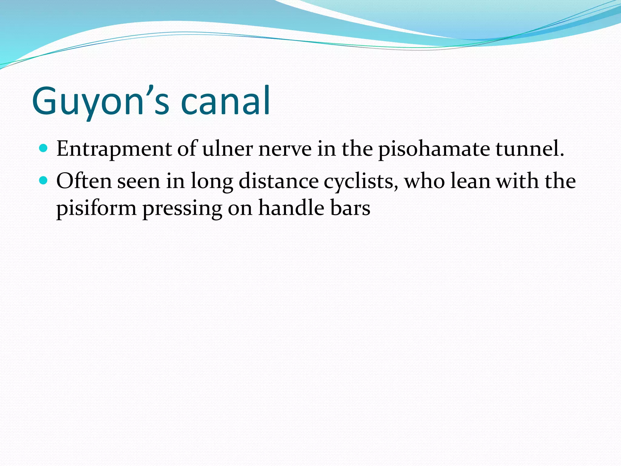 Guyon's canal | PPTX