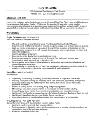 Guy's resume. 2016 | PDF
