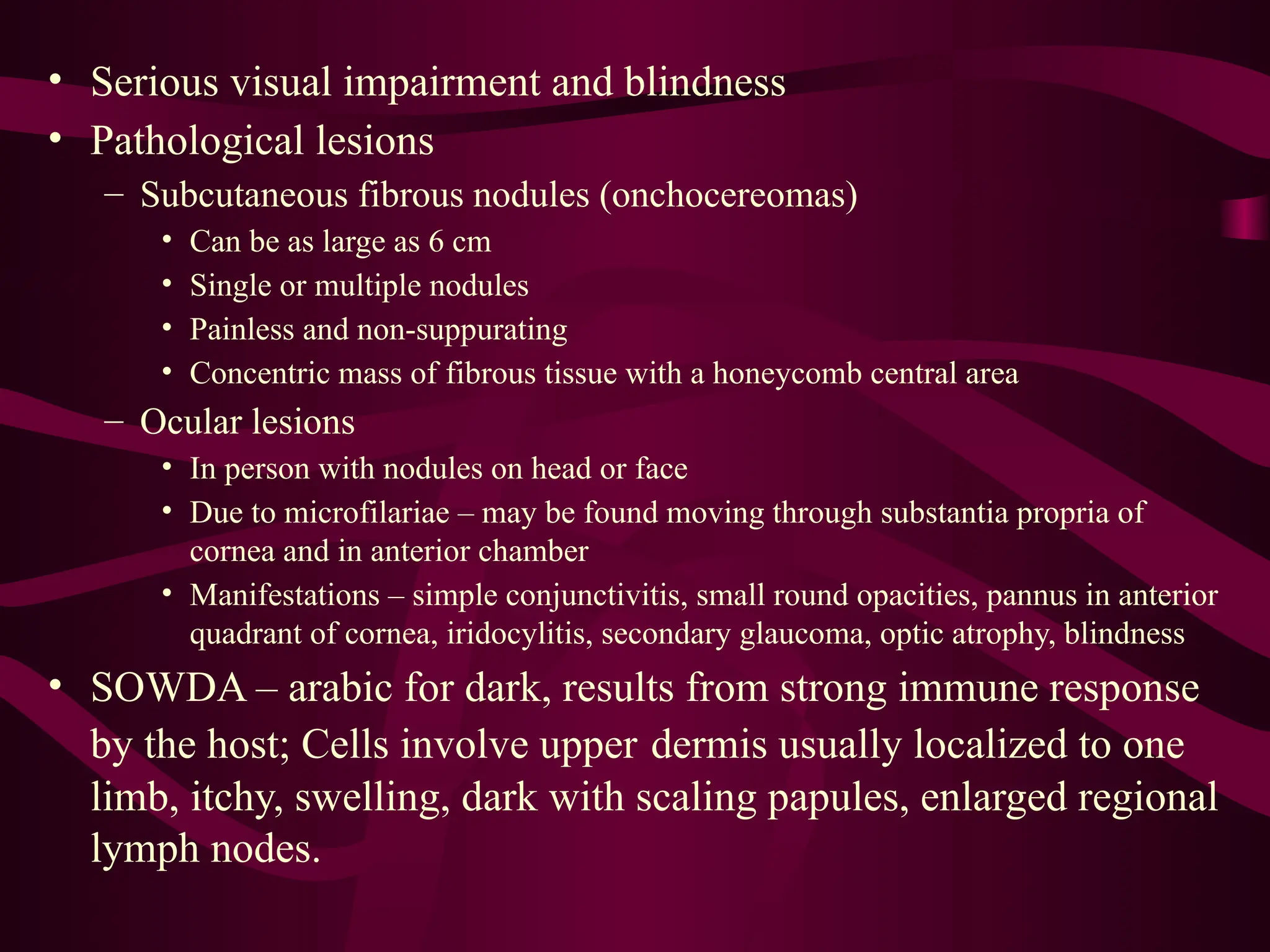 18. ONCHOCERCA VOLVULUs power point presentation | PPTX