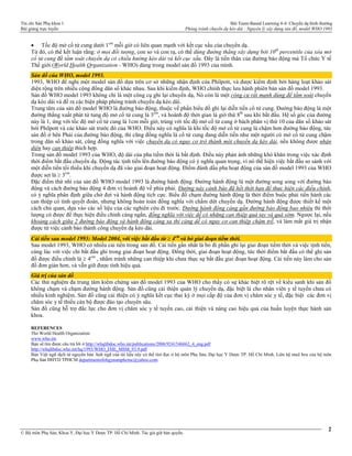 PHÒNG TRÁNH CHUYỂN DẠ KÉO DÀI - NGUYÊN LÝ XÂY DỰNG SẢN ĐỒ (MODEL WHO 1993) | PDF