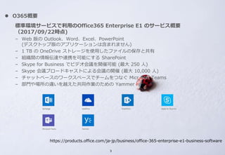 Office365 Enterprise 1 (E1) いじってみた | PPT
