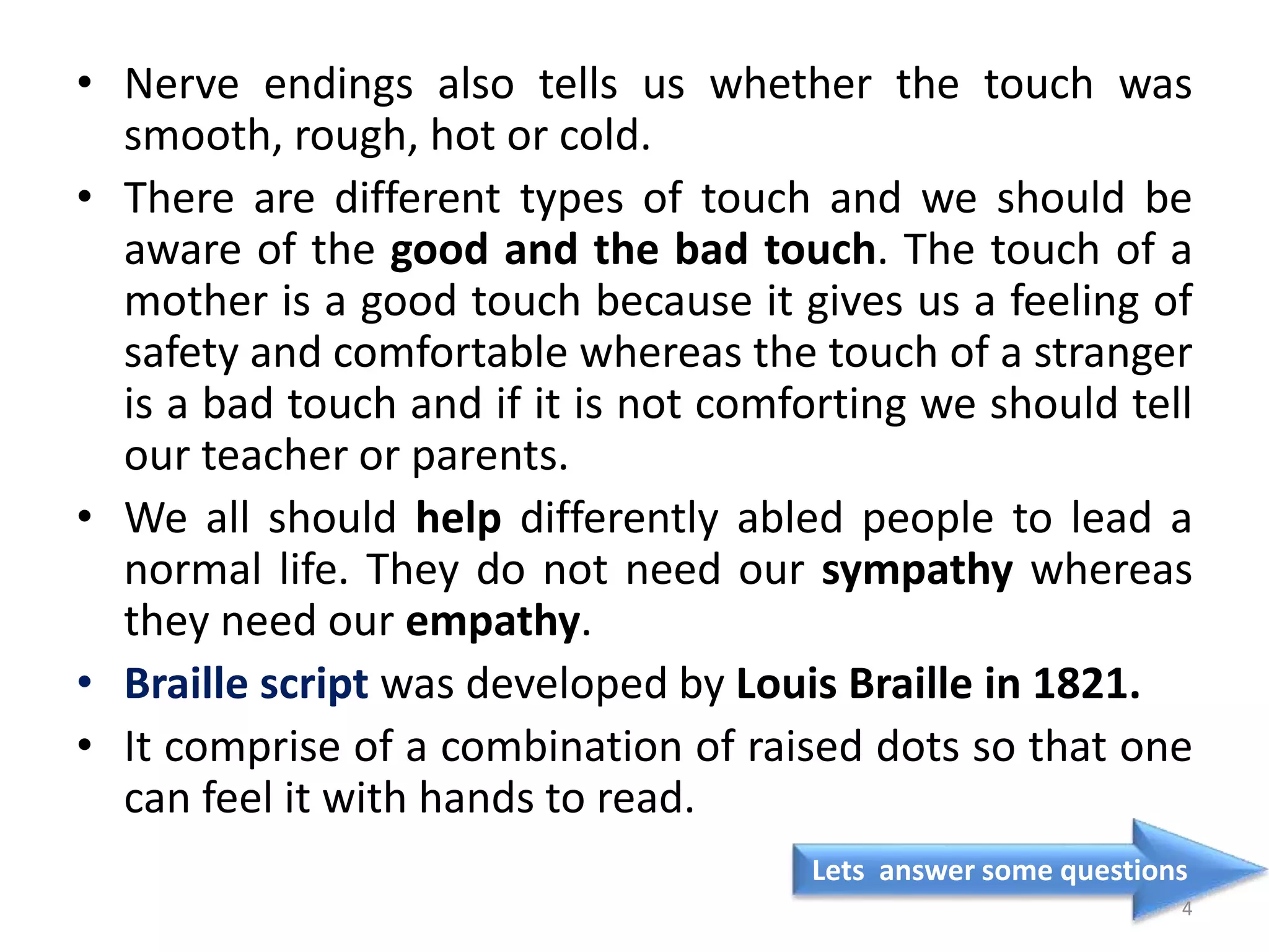 Programed instructional material: Sense organs | PPTX