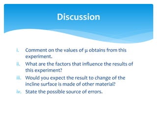 Mechanics of Machines - Experiment 1 | PPTX