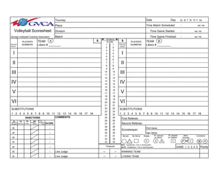 Gvca scoresheet | PPT