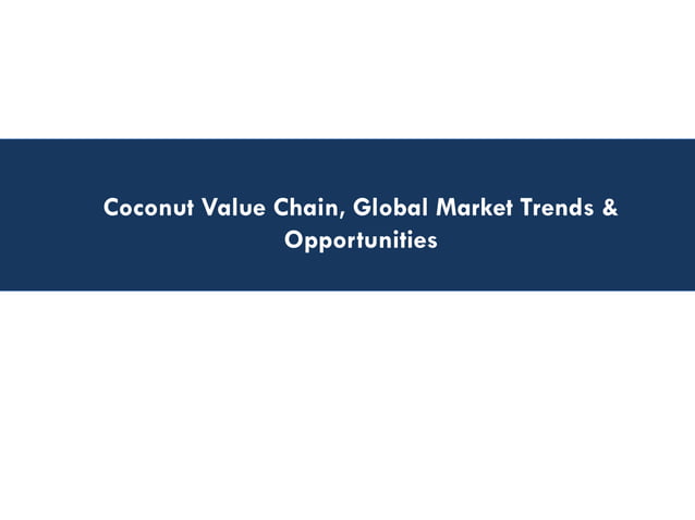 The Coconut Global Value Chain | PDF