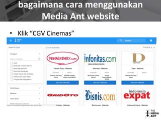 Pasang Iklan di CGV Cinemas Digital | PPTX