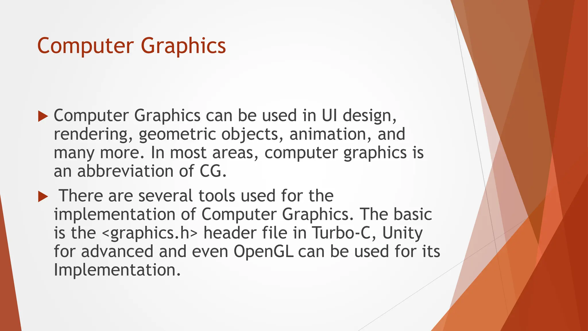 GV Computing - Lesson 1 (Intro to graphics and visual computing).pdf | 3-D Graphics | Computer ...