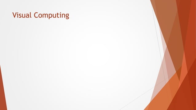 GV Computing - Lesson 1 (Intro to graphics and visual computing).pdf | 3-D Graphics | Computer ...