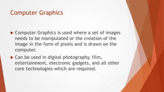 GV Computing - Lesson 1 (Intro to graphics and visual computing).pdf | 3-D Graphics | Computer ...
