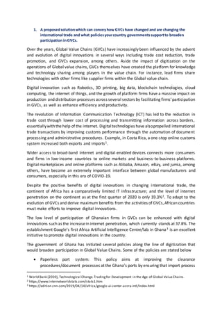 Final Project - Trading for Development in the Age of Global Value Chains - WDR 2020 | PDF