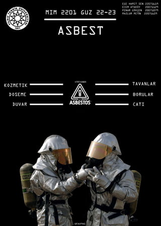 Güvenlik Posterleri 5 [Asbest] - YTÜ - Safety Posters 5 [Asbestos] | PDF