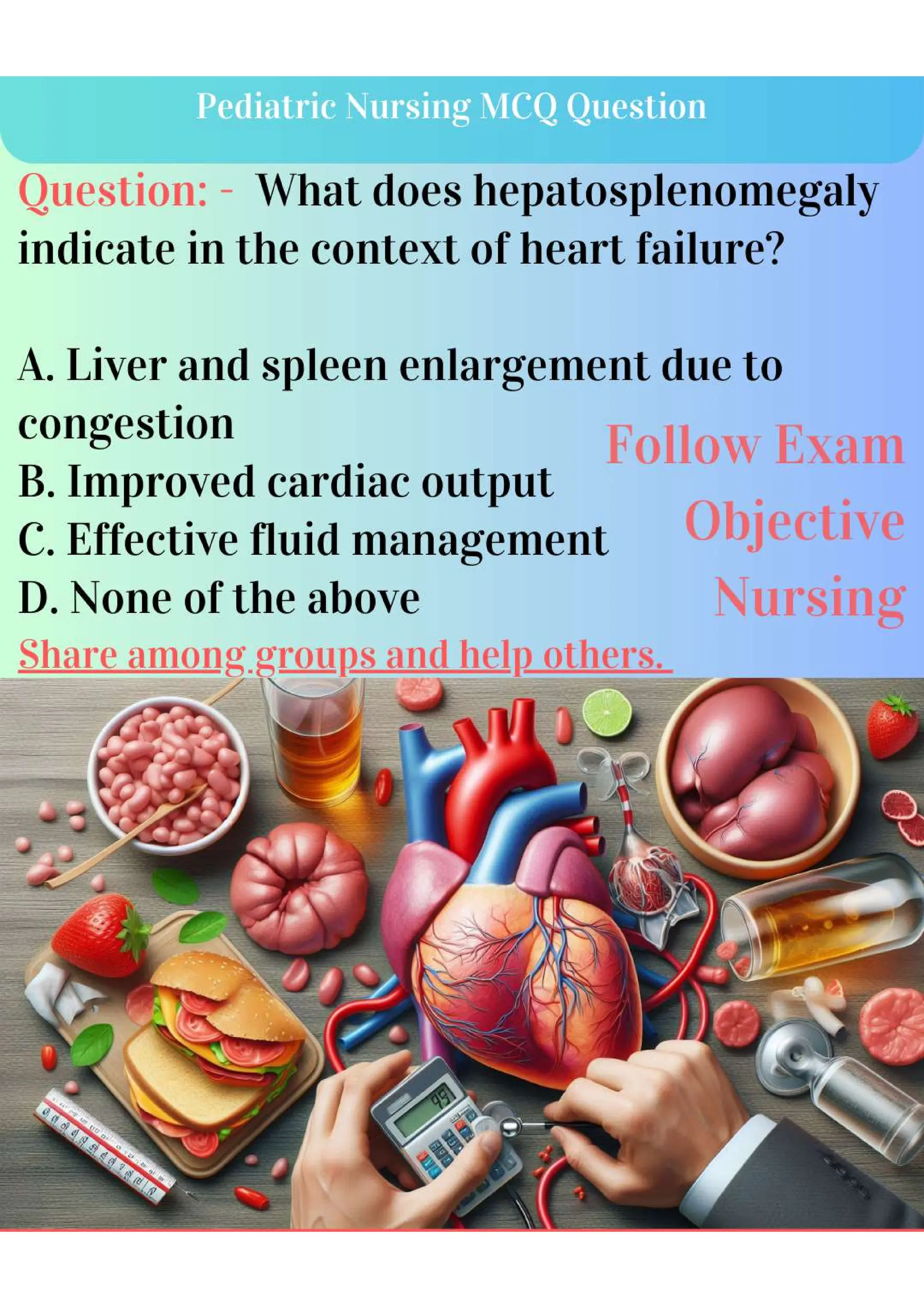 Pediatric Cardiovascular disorder MCQ|Nursing MCQ Set-74|Exam Objective| | PDF