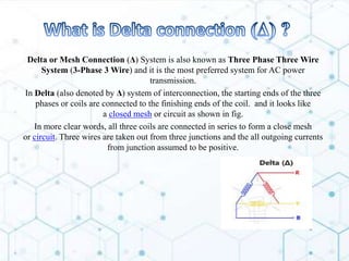 Delta connection (line and phase quantities) | PPTX