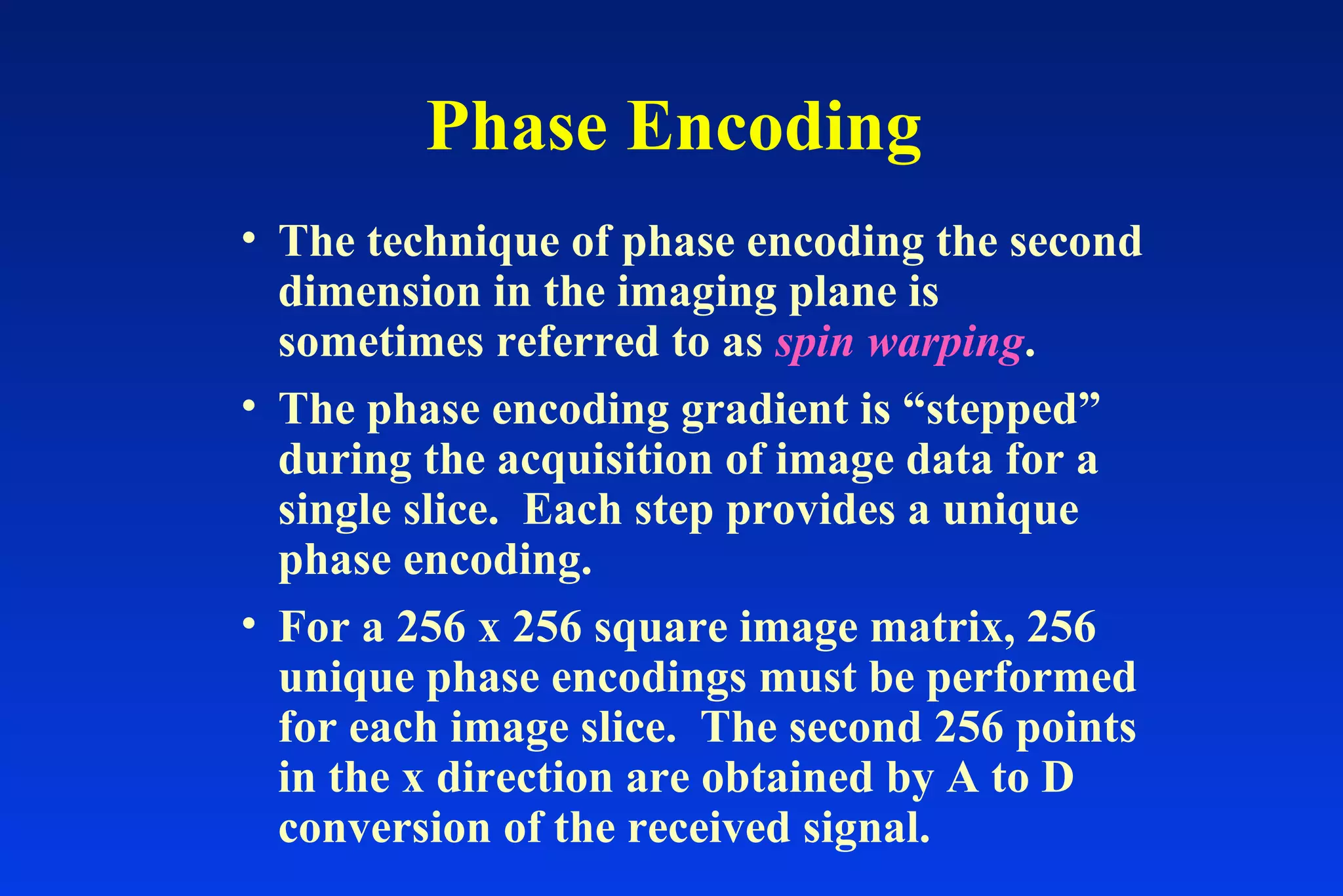 Spatial encoding part_2 | PPT