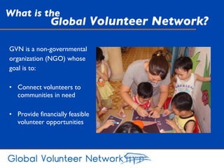 Global Volunteer Network Ppt