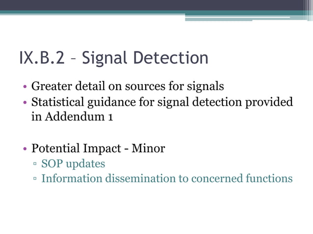 GVP Module IX rev 1 | PPSX | Medical Health