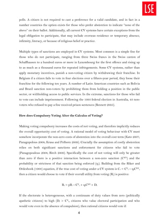 A Rational Choice Model of Compulsory Voting | PDF | Civic affairs ...