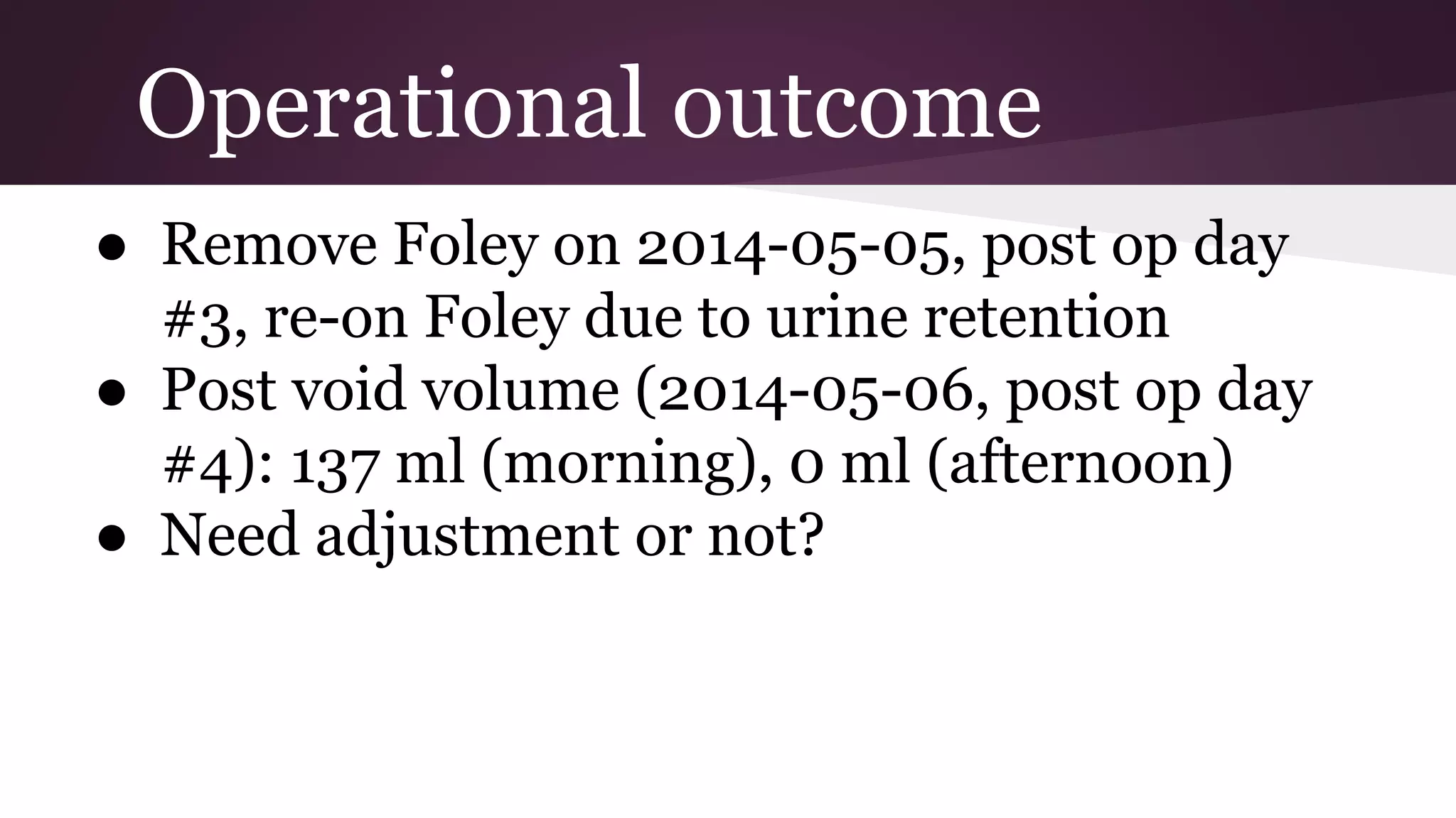 Stress urinary incontinence - case and brief | PPTX