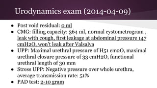 Stress urinary incontinence - case and brief | PPTX
