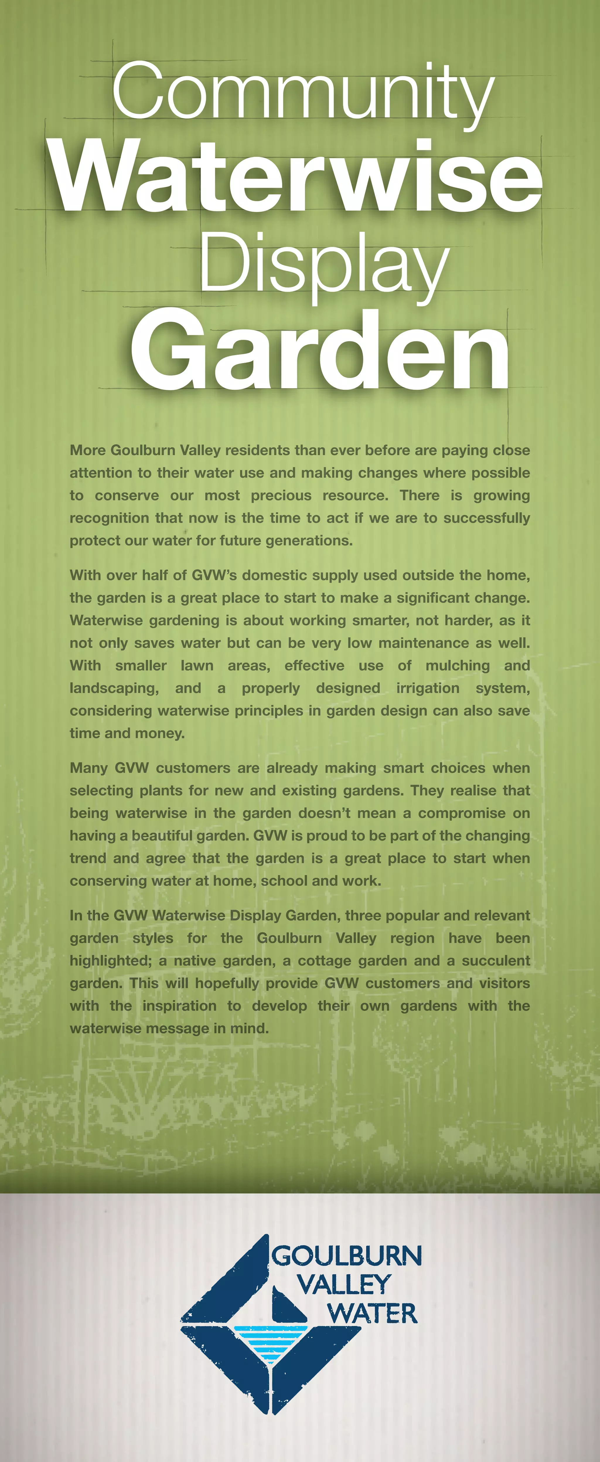 Community Waterwise Display Garden - Goulburn Valley Water, Australia | PDF