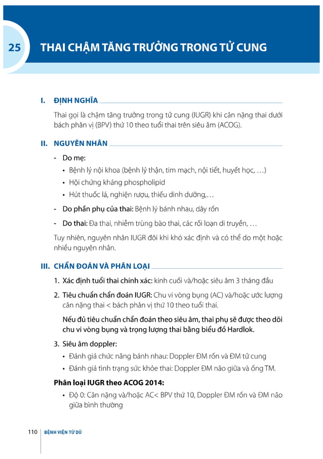 Thai chậm tăng trưởng trong tử cung | PDF