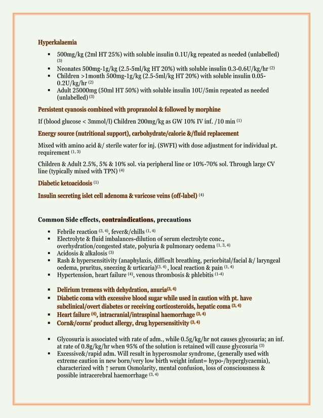 Dextrose solution (GW).pdf | Endocrine and Metabolic Diseases | Diseases and Conditions