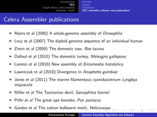 Overview of Genome Assembly Algorithms | PDF