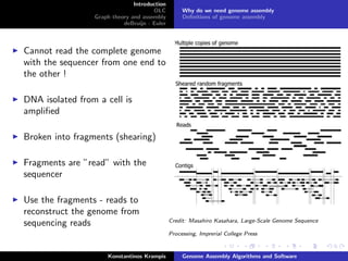 Overview of Genome Assembly Algorithms | PDF