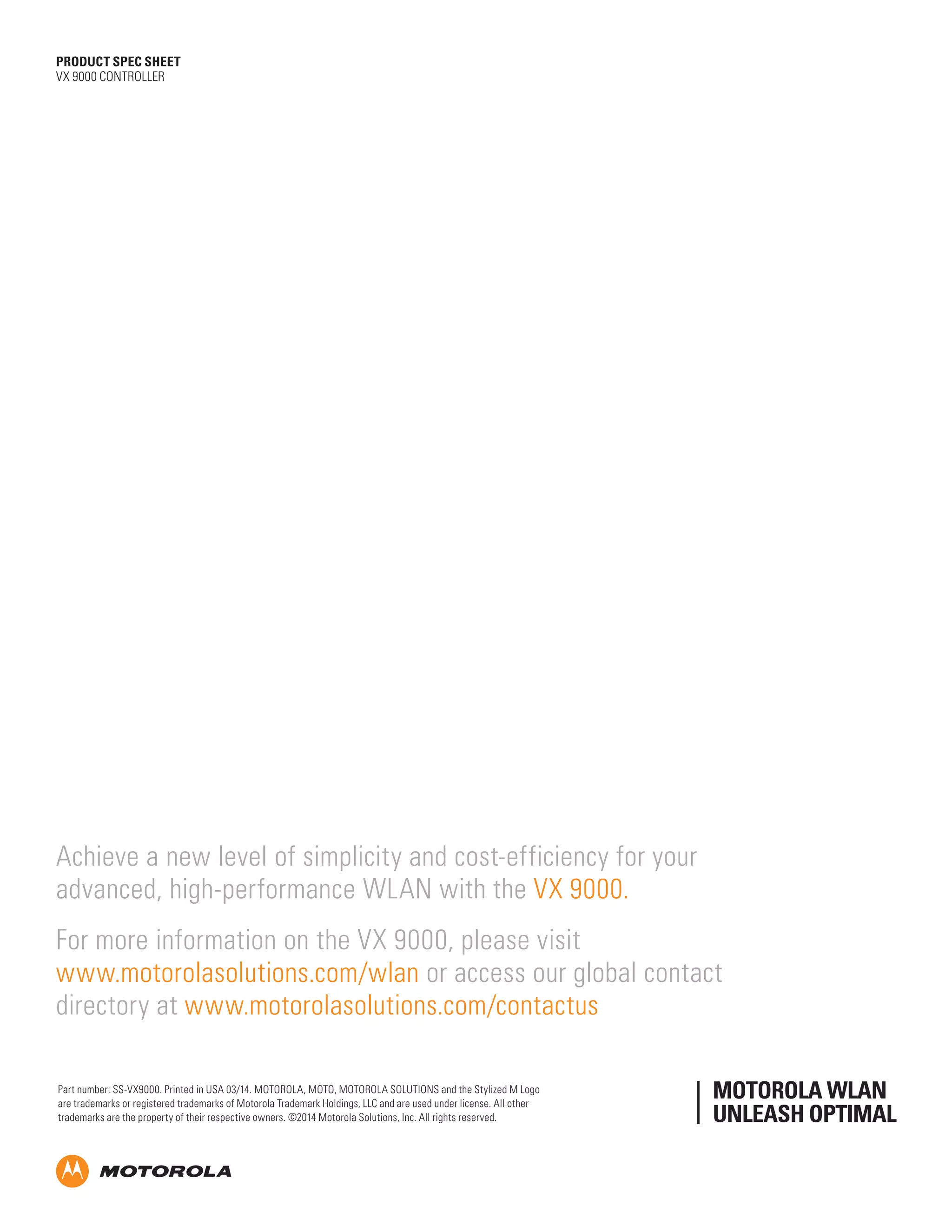 Vx9000 datasheet | PDF | Cloud Computing | Internet