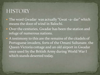 Gwadar | PPTX