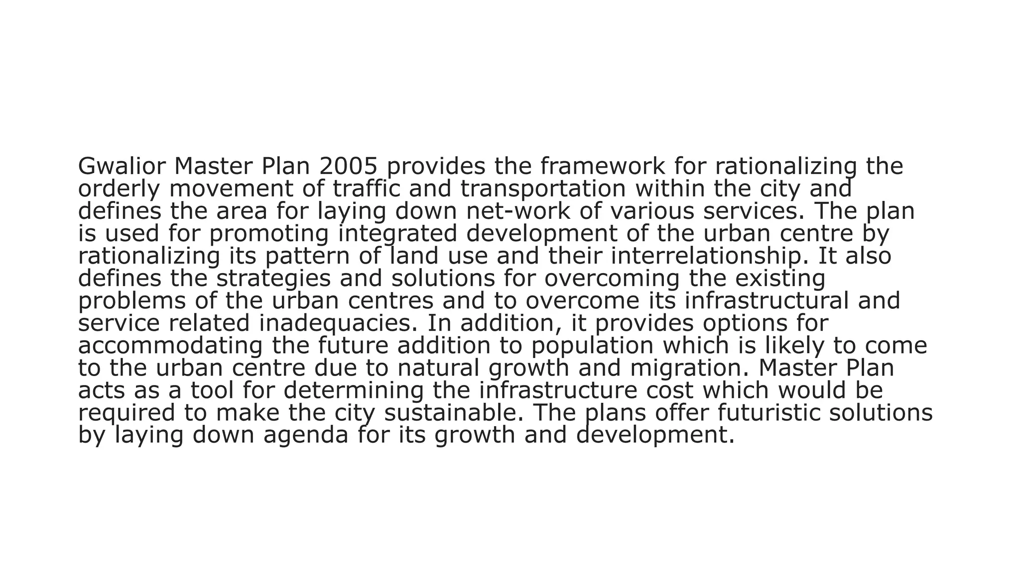 Gwalior Master Plan 2021 | PDF
