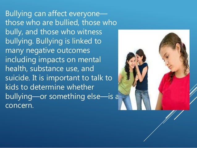 Effects Of Bullying