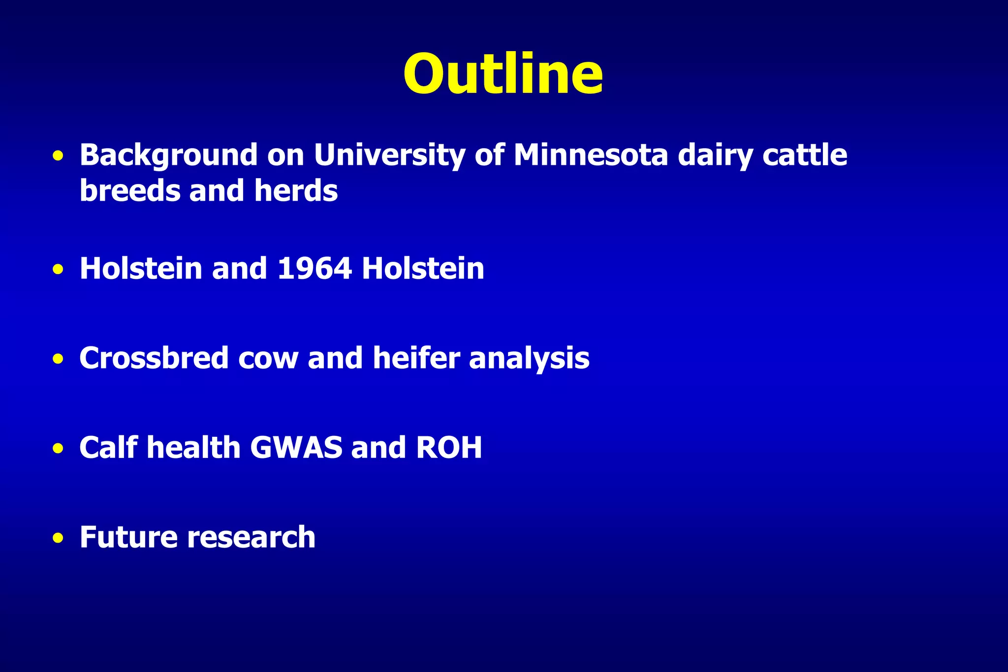 GWAS to Identify Genetics that Influence Calf Health from Holstein and ...