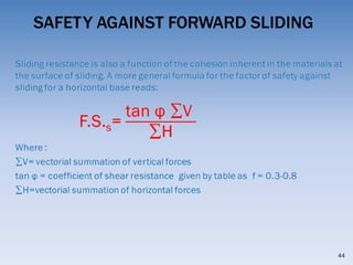 Gravity dam stability analysis | PDF