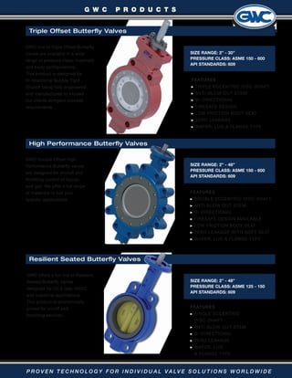 GWC Valve International Brochure | PDF