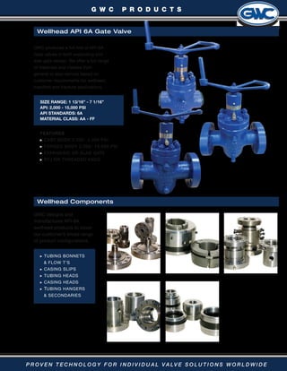 GWC Valve International Brochure | PDF