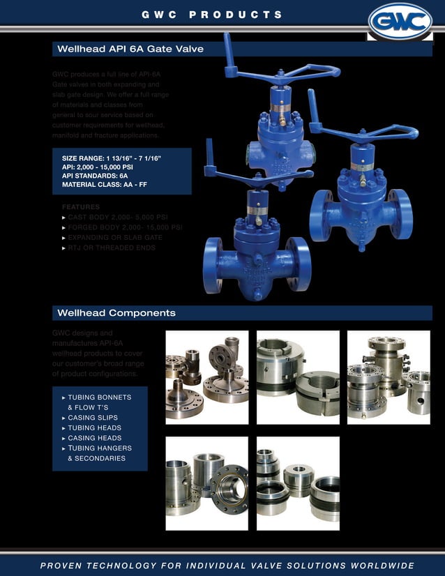 GWC Valve International Brochure | PDF