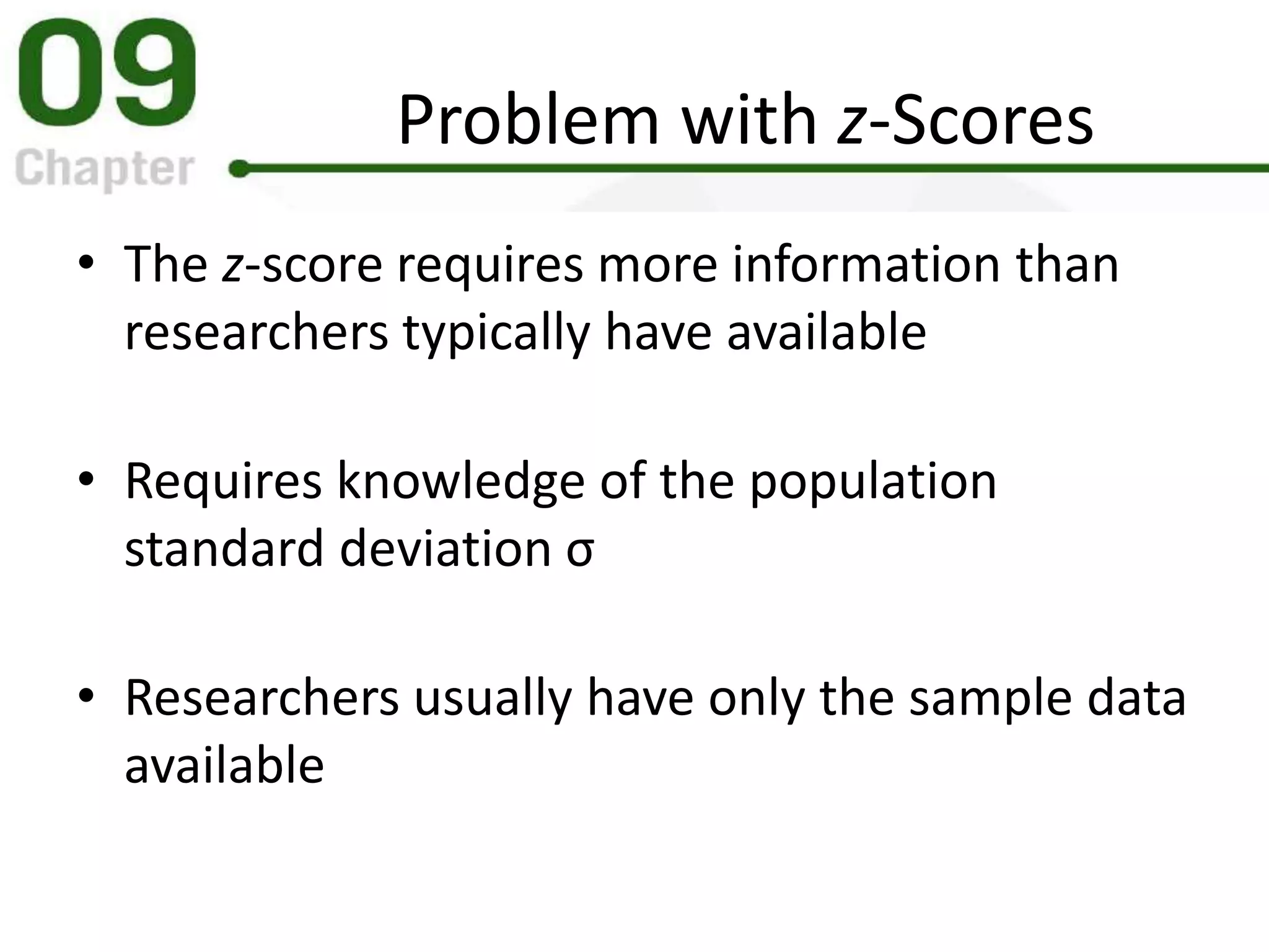 Introduction to the t Statistic | PPTX