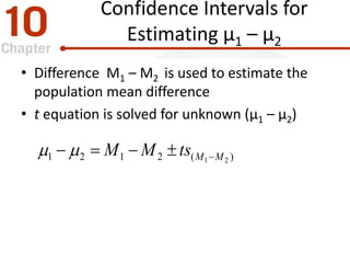 Confidence Interval Formula T Test