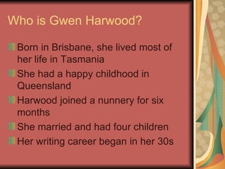Gwen Harwood | PPT