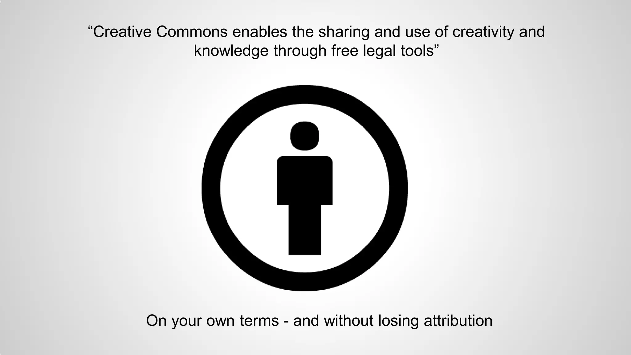 Gwen Franck at Creative Commons Ireland event | PPT