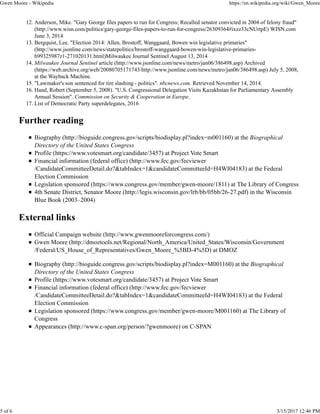 Gwen moore wikipedia (highlighted) | PDF | Civic affairs | Politics