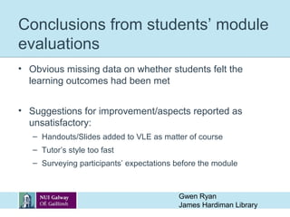 Defining criteria for measuring impact of discipline specific ...